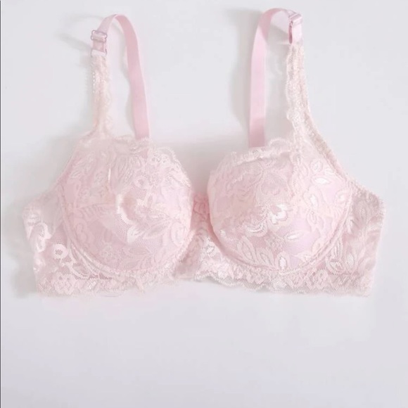 Intimates & Sleepwear | Baby Pink Lace Bra | Poshmark